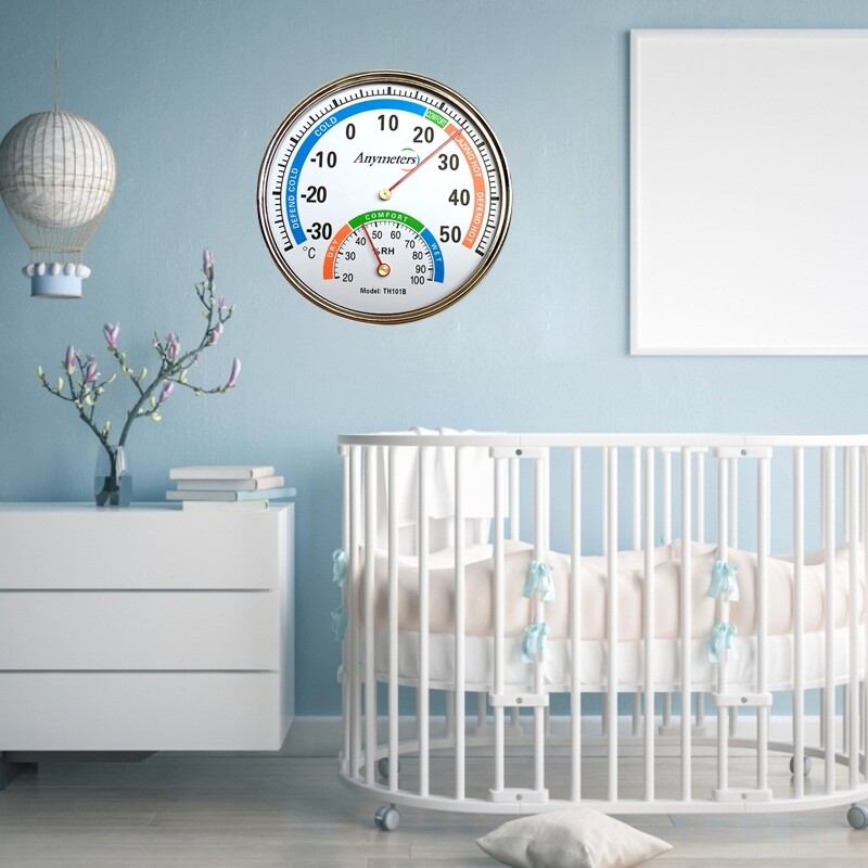 Indoor Outdoor Wireless Wall Hygrometer for w/ Metal for | eBay