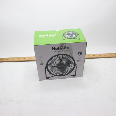 Holmes USB Powered Adjustable Head Personal Desk Fan Black 4" 12060 | eBay