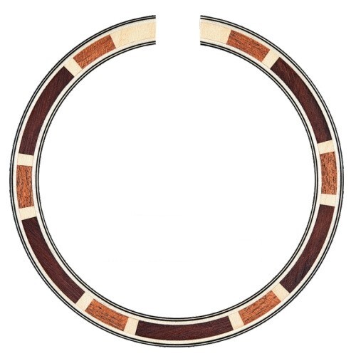 2x Acoustic Guitar Rosette Inlay Luthier Rosewood Maple Mahogany B137 ...
