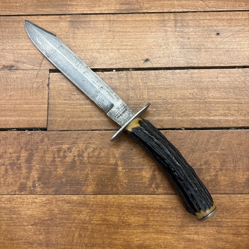 Antique Allen & Sons Sheffield Bowie Knife Sheffield England Stag Horn ...