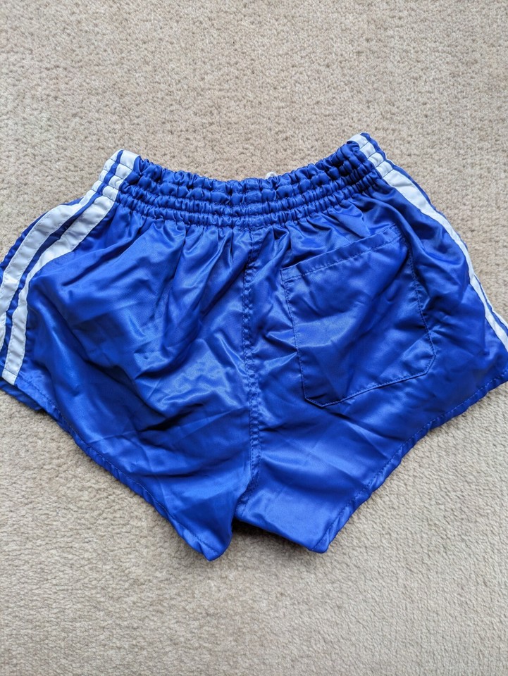 Adidas D3 Blue Shiny Sprinter Shorts Beckenbauer Vintage Retro Trefoil ...