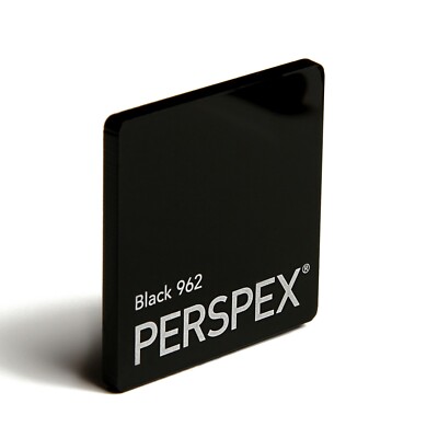 Perspex® Black 962 Cast Acrylic Plastic Sheet Panel / Various Sizes ...