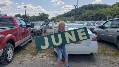 JUNE / AUG. scoreboard piece from Forbes Field - Home of the Pittsburgh ...