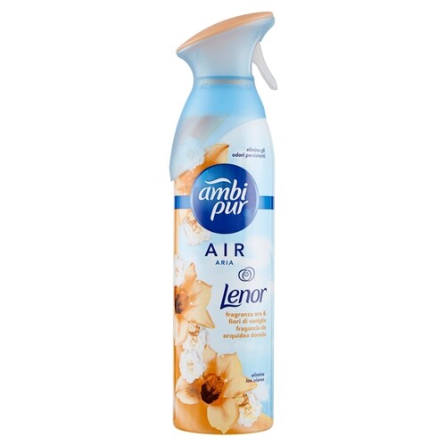 Ambi Pur Spraydose Air Effect Lenor Gold Und Blüten Der Vanille 300 ML ...