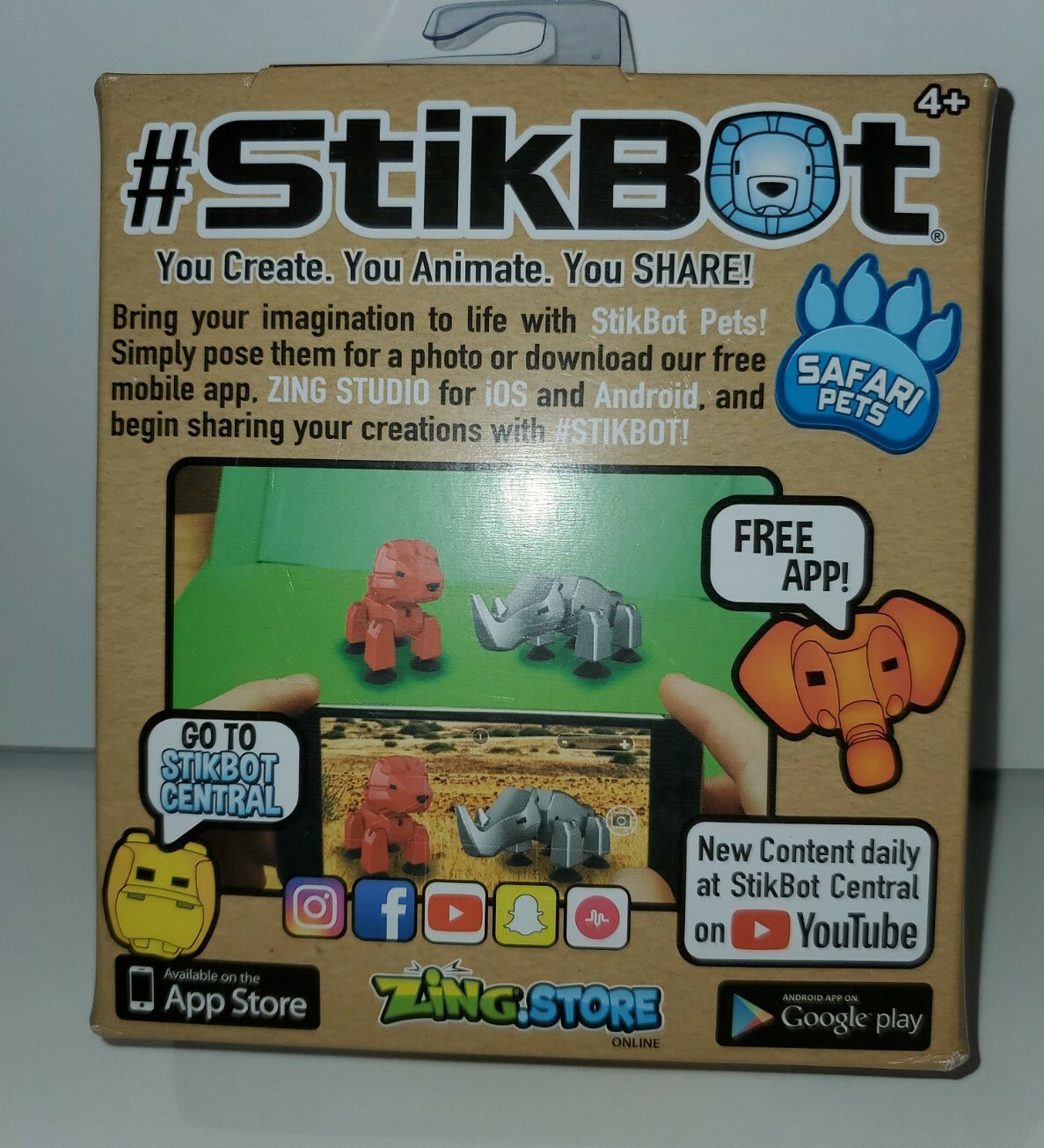 Stikbot Safari Pets Animals Lion Green free APP Create your animation ...