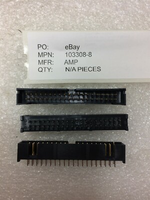 103308-8 AMP CONN HEADER VERT 40POS 2.54MM 4 PIECES | eBay