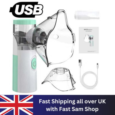 Ultrasound Medical Silent Atomizer with Mask Handheld Asthma Inhaler ...