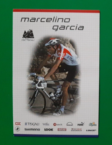 CYCLISME carte cycliste MARCELINO GARCIA équipe CSC TISCALI 2002 | eBay