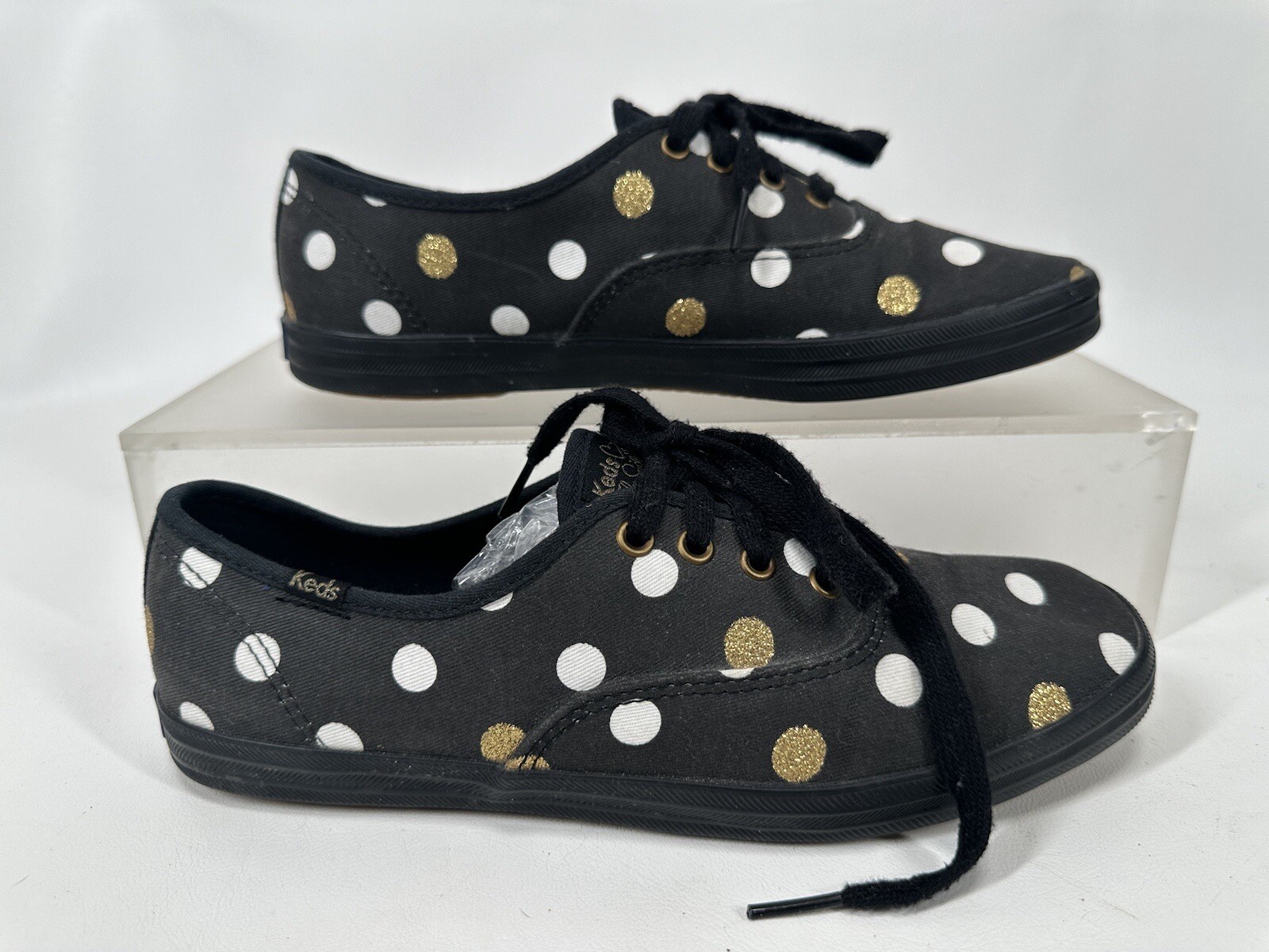 Taylor Swift Keds Black Gold Polka Dots Womens Size … Gem