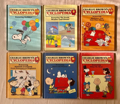 Vintage 1980s Set Peanuts CHARLIE BROWN'S 'CYCLOPEDIA Books - Funk ...