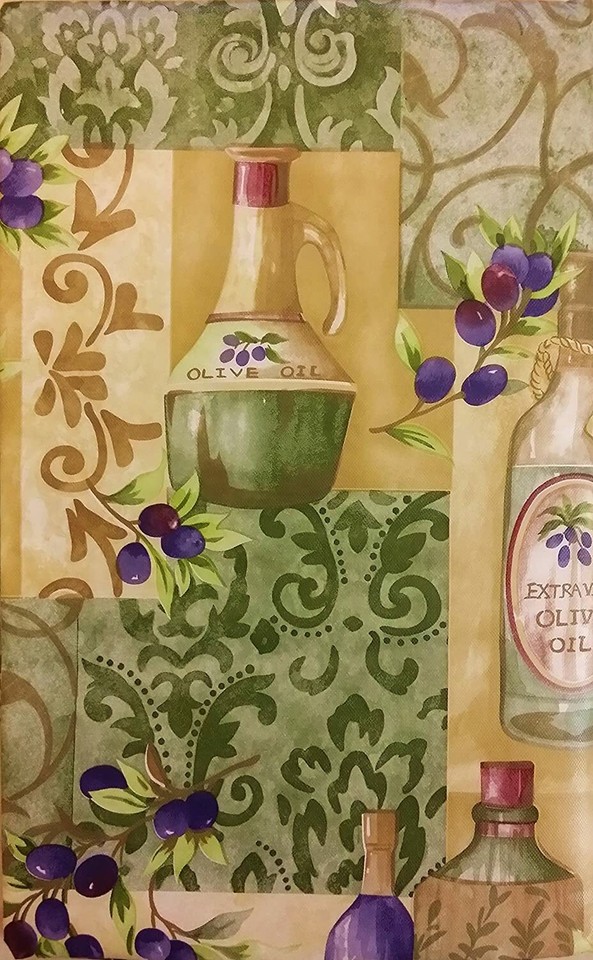 Tuscan Inspired Flannel backed Vinyl Tablecloths. Round, Oblong, Square ...