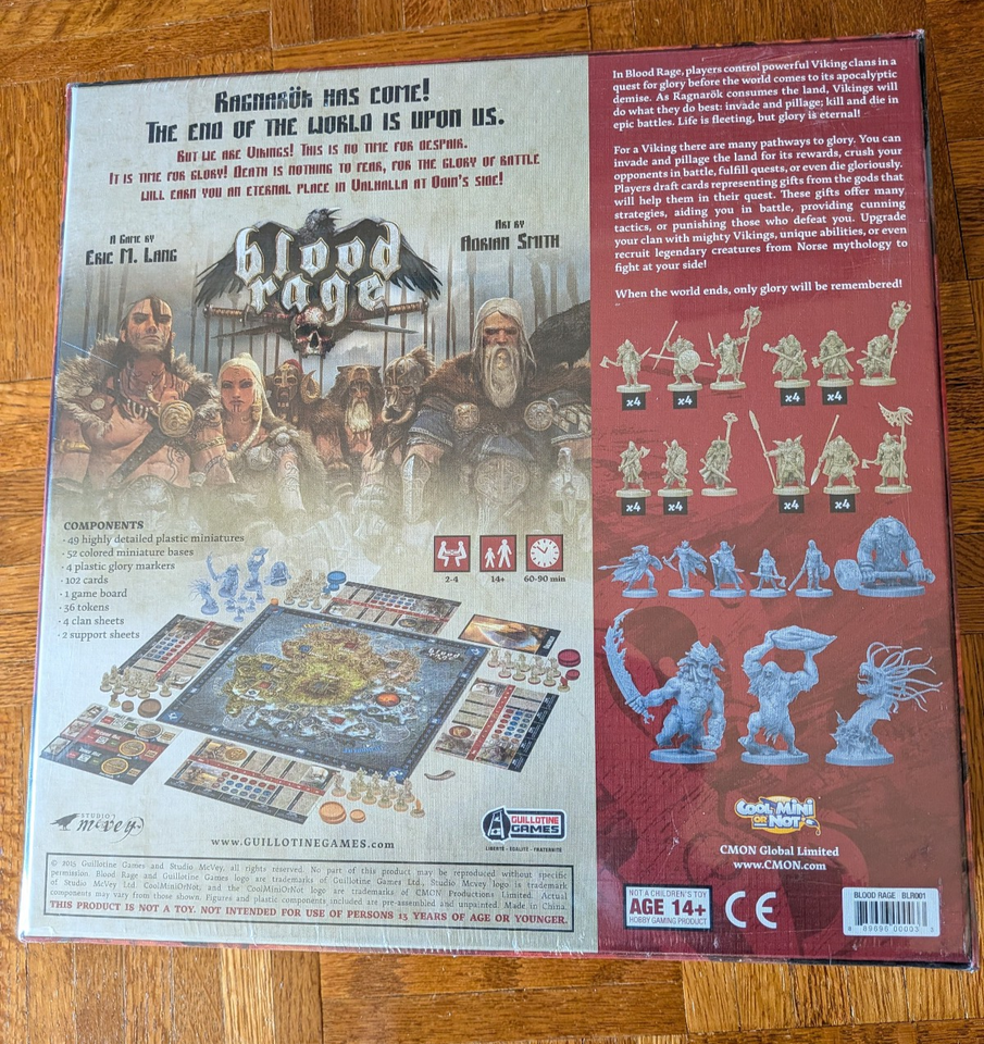 Blood Rage Board Game - Sealed, Never Opened | eBay