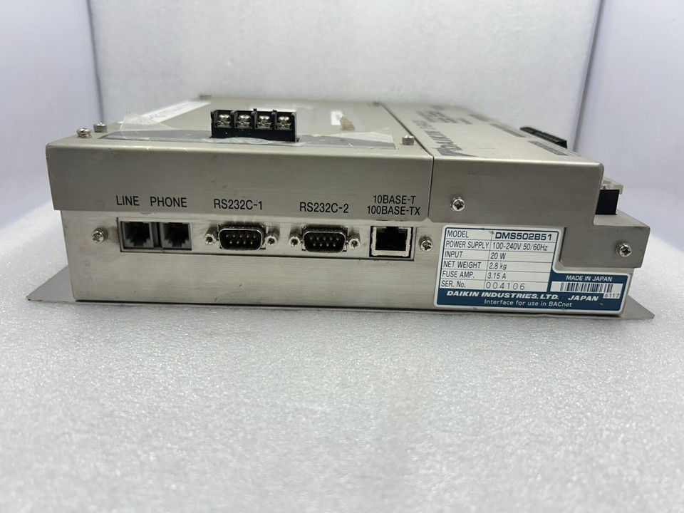 DAIKIN D-BACS DMS502B51 BACNET 100-240V 50/60Hz SER NO:004180 TESTED ...