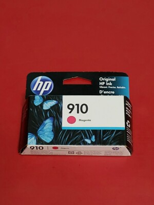Genuine HP 910 Magenta Color Ink Cartridge OEM 3YL59AN Exp MAR 2004 New ...