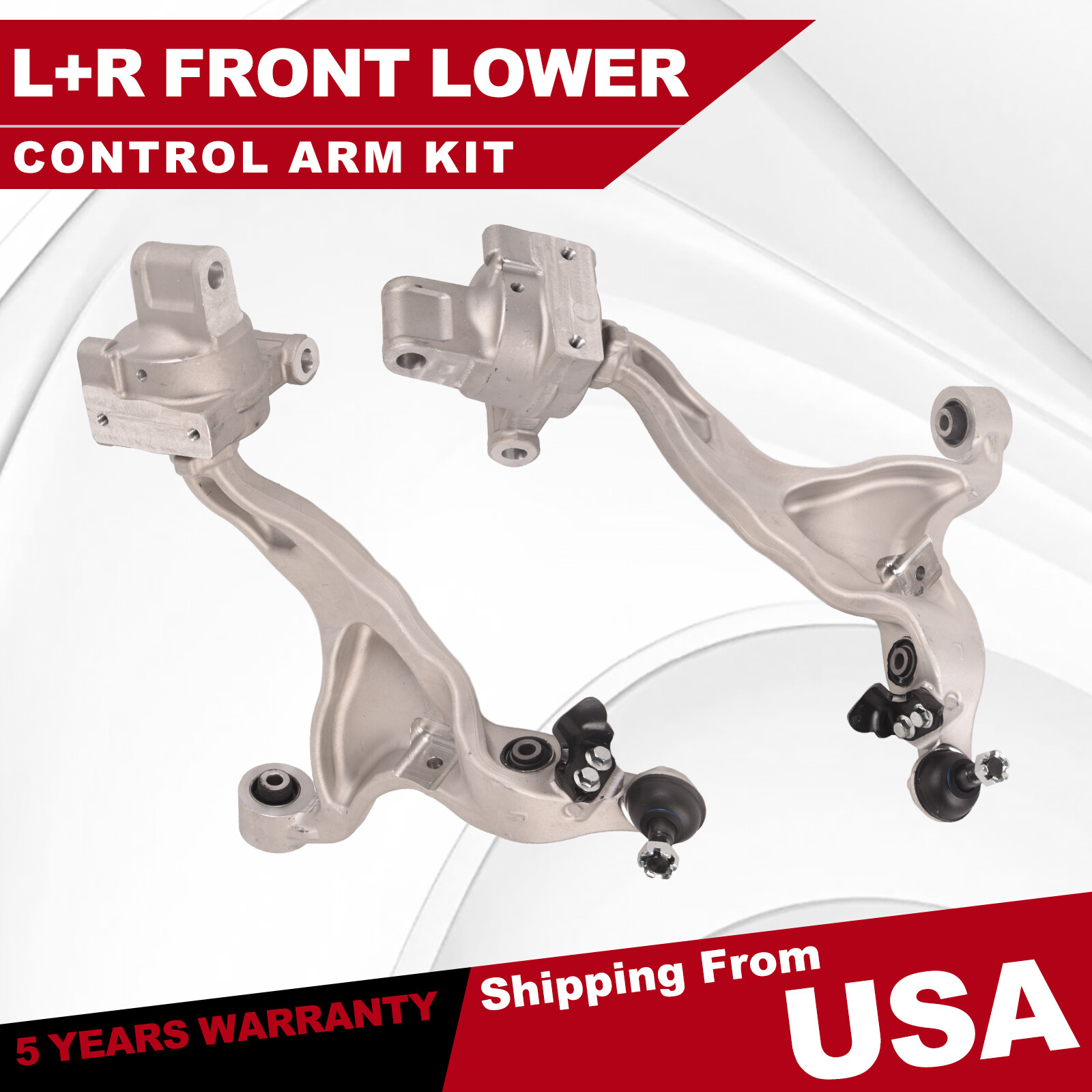 L+R FRONT LOWER CONTROL ARM FOR 2014-2020 INFINITI Q50 Q60 545014GE0A ...