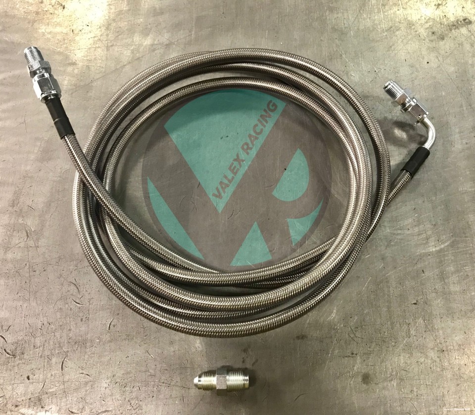 Stainless Main Rear Brake Line Replacement Kit For 99-02 Chevy ...