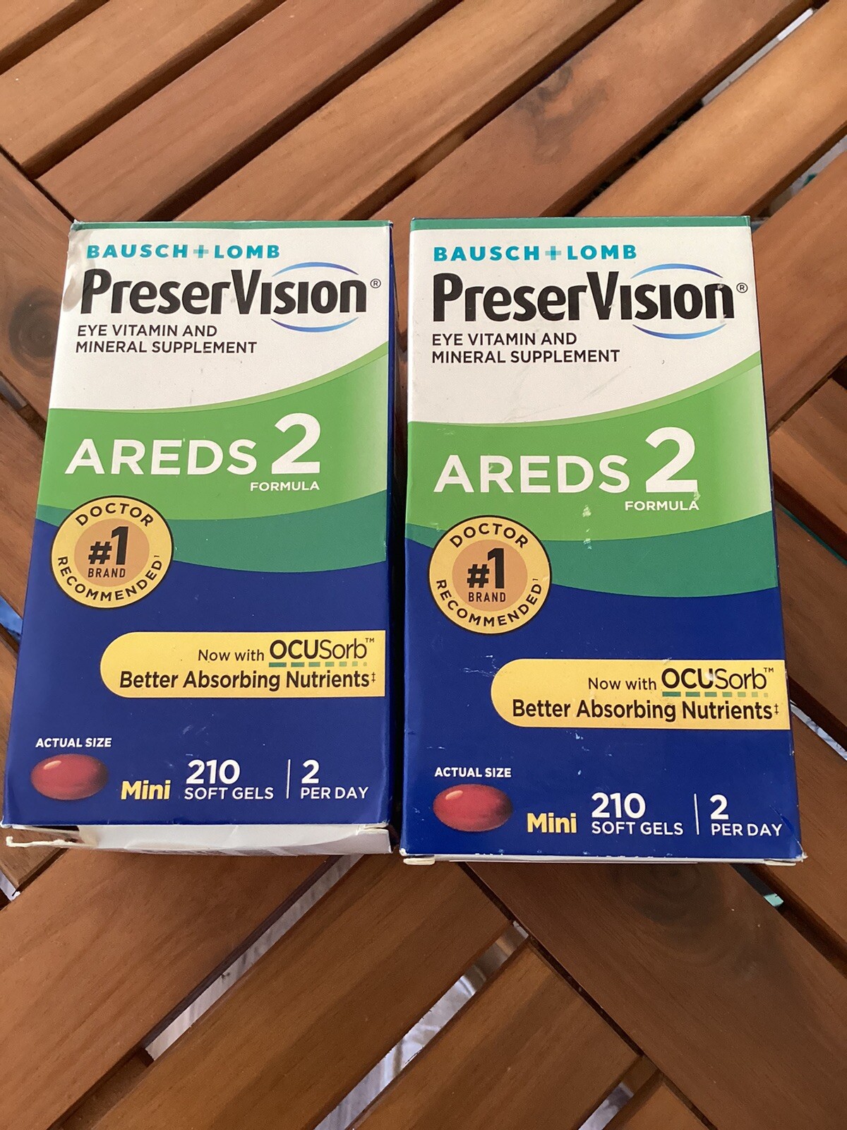 PreserVision AREDS 2 Eye Vitamin & Mineral Supplement 210ct - 2 PACK