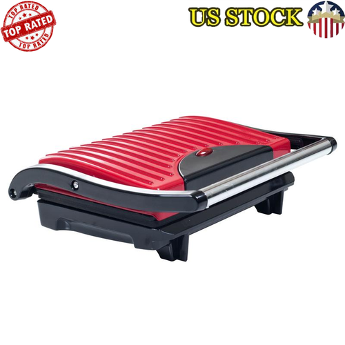 Indoor Grill Panini Press Sandwich Maker Nonstick Easy Clean Healthy ...