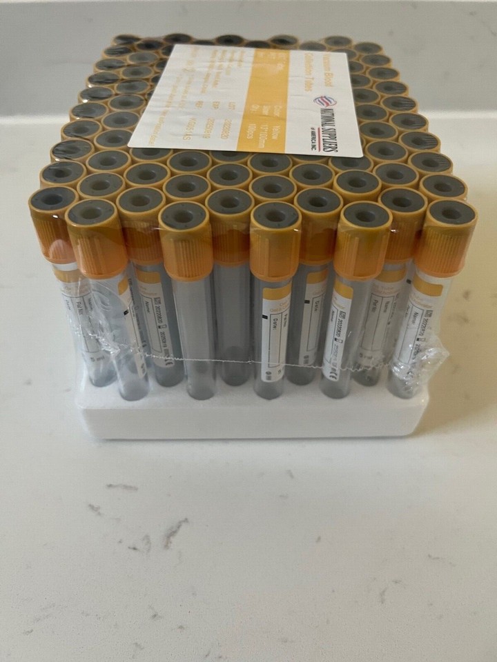 5mL Blood Collection Vacuum Tube SST gel & clot activator. 100 Per Pack ...