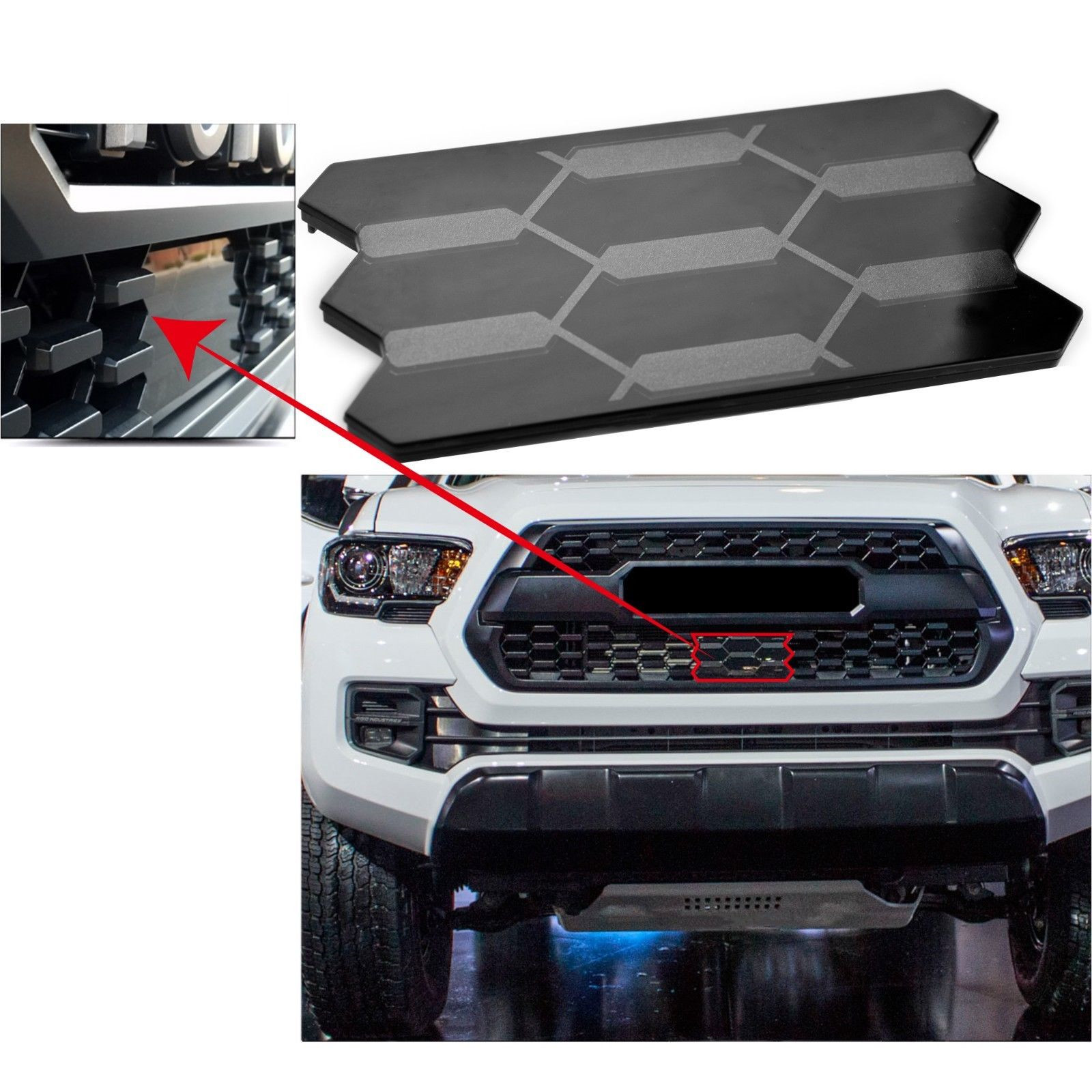 Front Grille Garnish Radiator Cover For 18-19 Toyota Tacoma TRD Pro ...