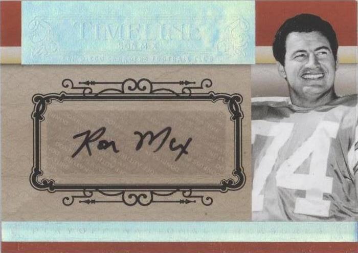 2007 Playoff National Treasures - Timeline Ron Mix #T-RM Signatures /99 ...