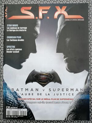 SFX S.F.X 180 2016 Batman Vs Superman Crimson Peak Spectre Jurassic ...