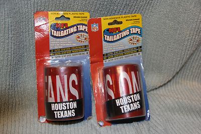 (2) Houston Texans NFL Tailgating Tape Football Pregame Tailgate | eBay