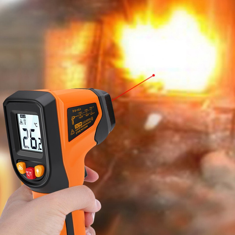 -50°C to 600°C Infrared Non-Contact Temperature Gun Laser Temp Reader w ...