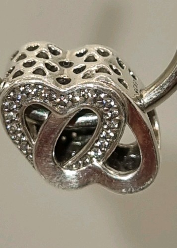 Pandora Sparkling Entwined Hearts 925 Ale Valentine's Gift ️ | eBay UK