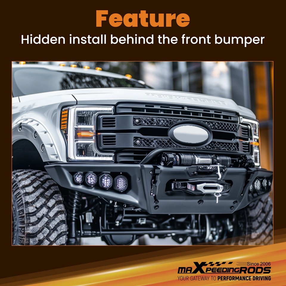 Hidden Winch Plate For 2009-2014 Ford F-150 (Excluding raptor) Factory ...