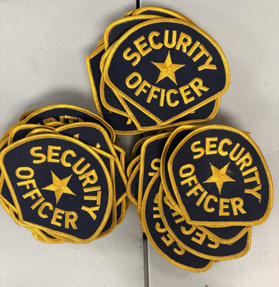 Security Officer Patch (iron-on) 50plus Units | eBay