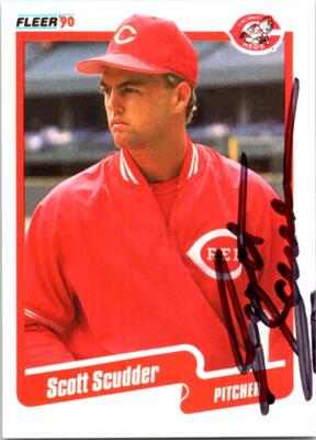 Scott Scudder autographed Baseball Card (Cincinnati Reds) 1990 Fleer ...