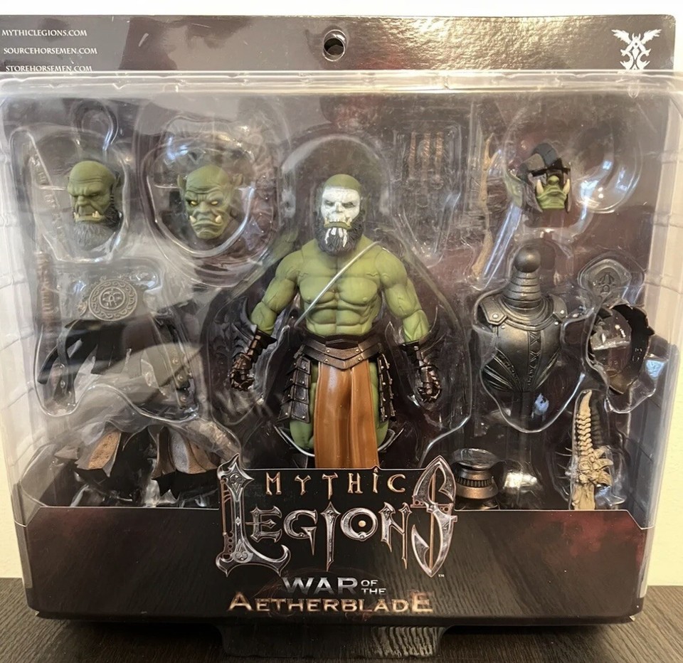 Mythic Legions Tactics: War Of The Aetherblade Male Orc Deluxe Legion ...