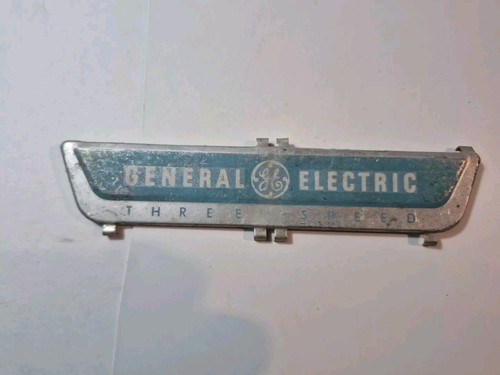 Vtg GE General Electric Appliance Badge Emblem Plate Refrigerator 1940s ...