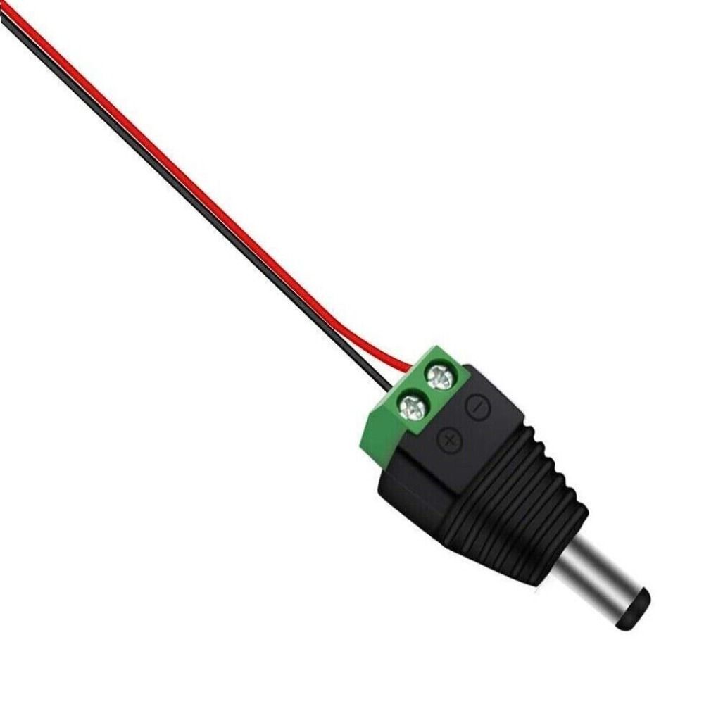 12V DC Plug Power Connector Female Male Jack Socket Cable Adapter Plug ...