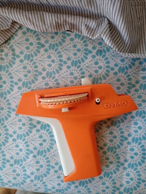 Vintage Dymo Orange Label Maker Embossed Tape Maker All Caps Wheel | eBay