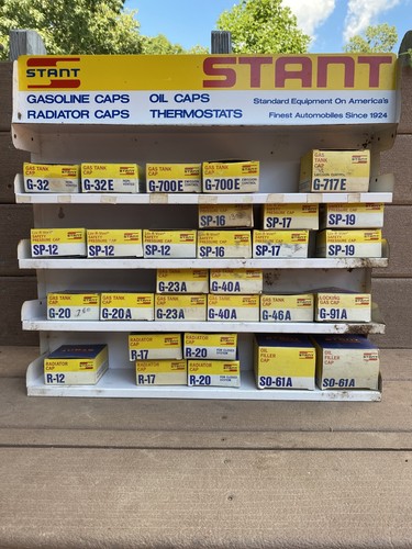 Stant Vintage Metal Display With Merch | eBay