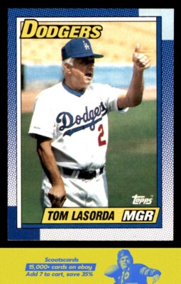1990 Topps Tom Lasorda MGR/Manager card #669 Los Angeles Dodgers | eBay