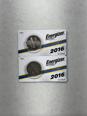 2 Pack CR2016 ENERGIZER FACTORY FRESH Lithium 3v Battery USA Free SHIP ...