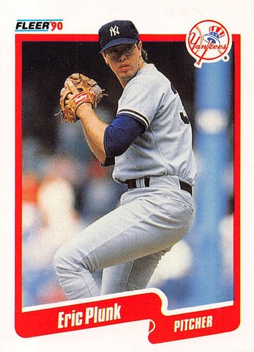 Eric Plunk 1990 Fleer 452 New York Yankees Baseball Card | eBay