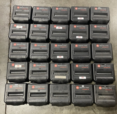 Lot of 25 Datamax O'Neil MicroFlash 4te Thermal Mobile Receipt Printers ...