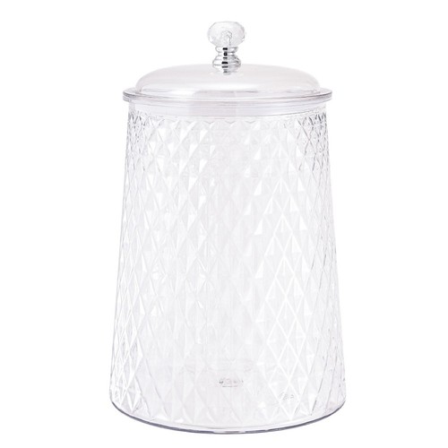 for Crystal Glass Candy Snack Storage Jar Embossed Luxury | eBay Australia