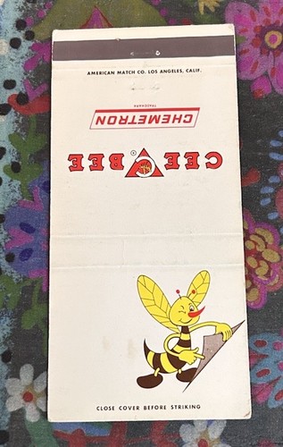 Matchbook Cover Cee Bee Chemical Co. Downey California C30 | eBay