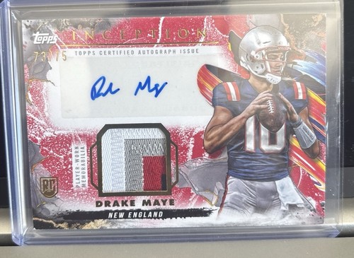 2024 Topps Inception Drake Maye #PPA-DM Rookie Provenance Patch Auto ...