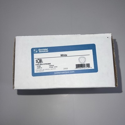 New System Sensor Ceiling Strobe White Marked Fire SCWL NIB - BK01 | eBay
