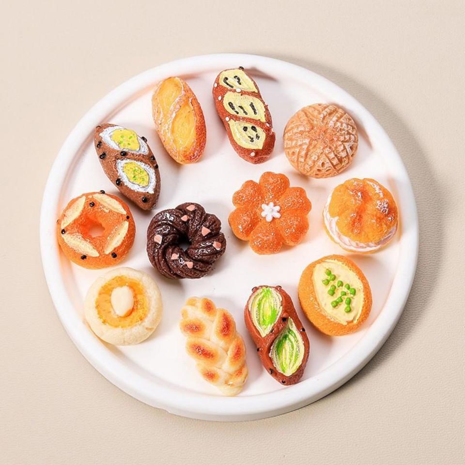 Fridge Magnets Set - 12 Mini Bread-Themed Magnet Cute Magnetic ...