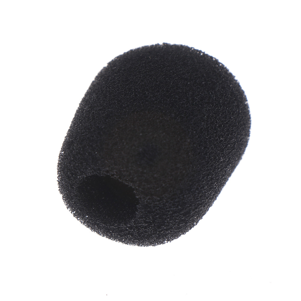 10x Practical Small Black Microphone Headset Windscreen Sponge Foam Mic ...