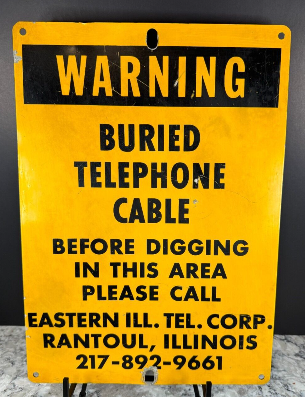 Vintage Eastern ILL. Telephone Corp Rantoul IL Buried Telephone Cable ...