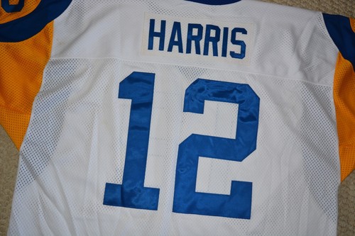 WOW 1974 Los Angeles Rams JAMES 'SHACK' HARRIS White Jersey 56 Mitchell ...