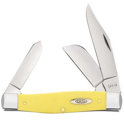 CASE XX KNIVES YELLOW SYNTHETIC SMOOTH LARGE STOCKMAN (SS) | eBay